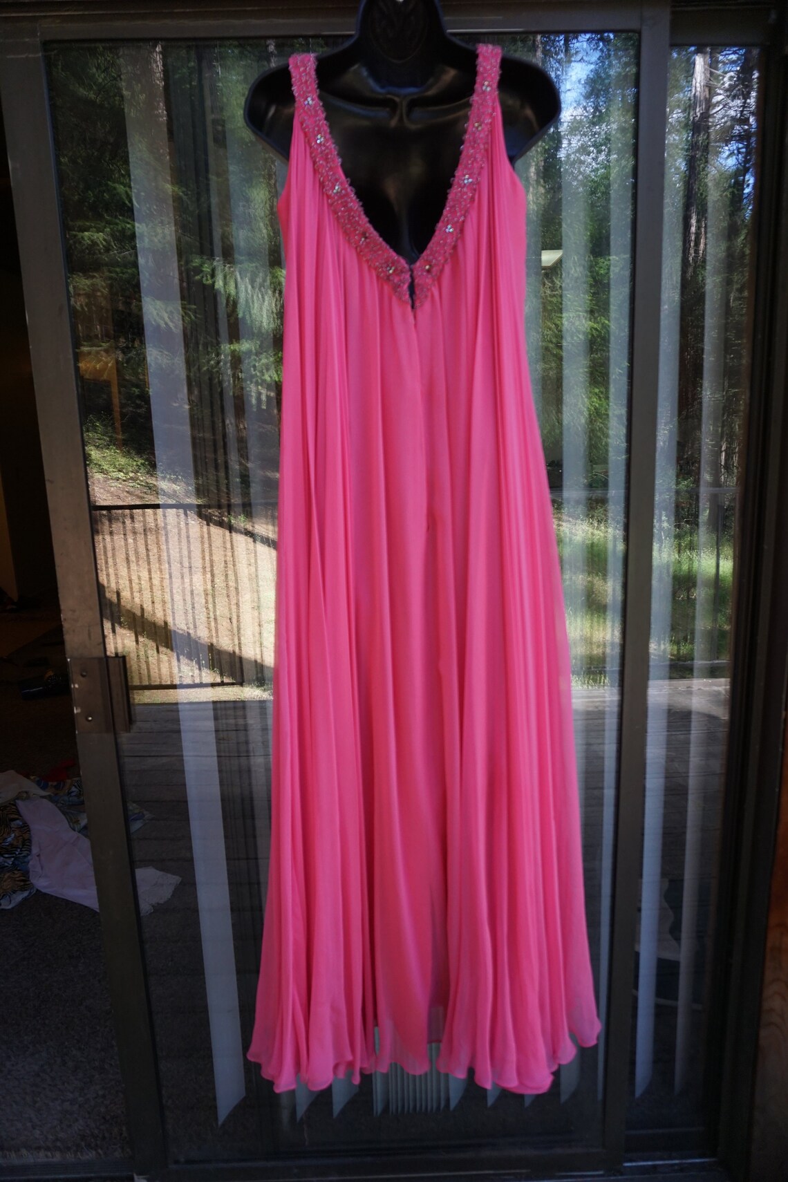 1970s Gown Dress Lace Maxi Long Caplet 70s Sheer Caplet - Etsy