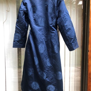 Robe Gown Sleepwear Dressing Robe Blue Large Frog Closure - Etsy