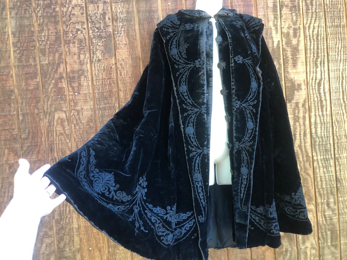 Antique Vintage Soft Velvety Cape Medium Large Womens 1800s - Etsy