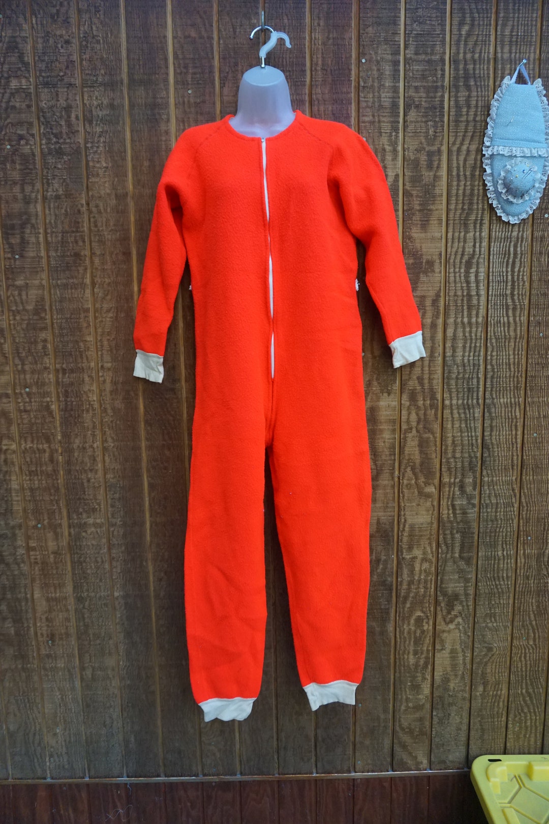 Vintage Classic Pj's Pajama's Coverall Old School Winter Warm Soft - Etsy