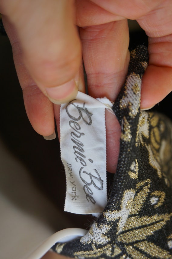 70s velvet maxi dress 1970s Bernie Bee - Gem