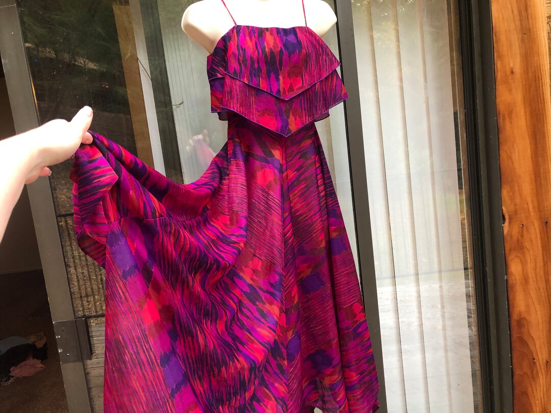 Vintage Caplet Dress Medium 70s Size S Goddess - Etsy