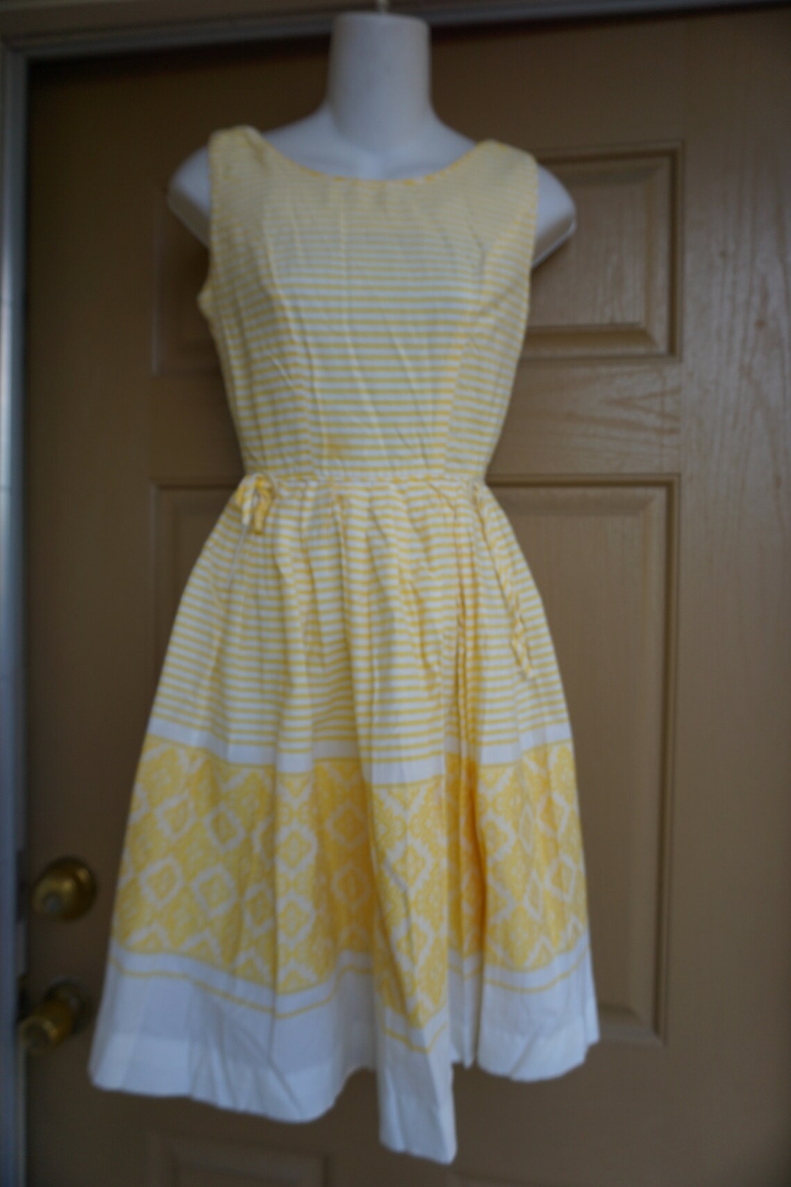 Vintage 1950s Yellow Day Dress Size Small Back Metal Zipper - Etsy