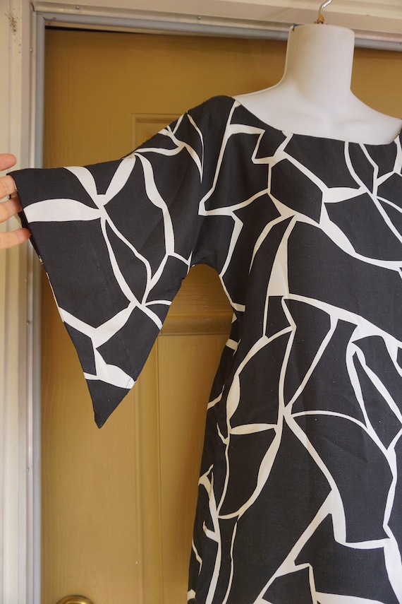 Vintage 1960s ultra short mod mini dress handmade med… - Gem