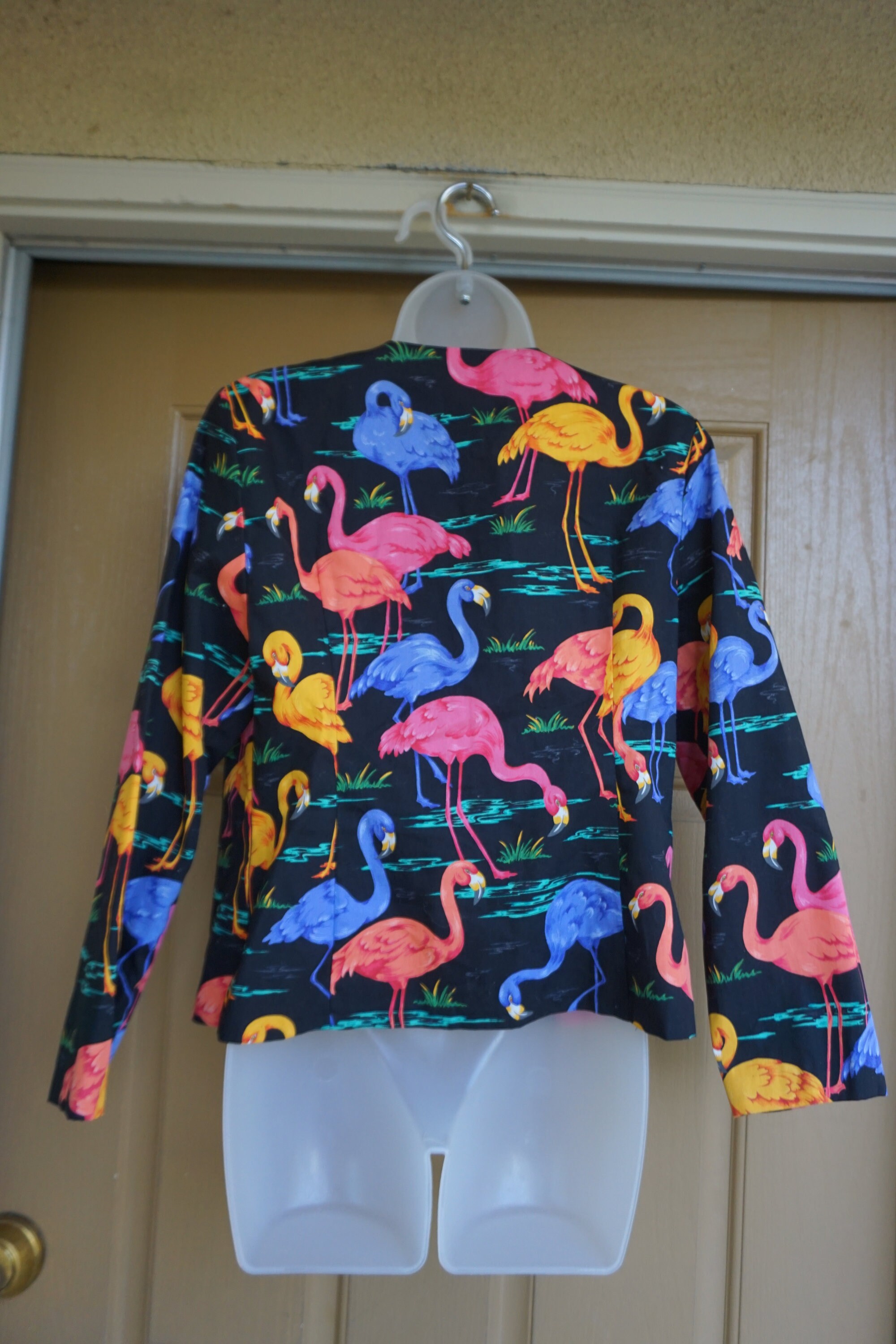 FLAMINGO jacket size Medium Ladies womens fun unique colorful | Etsy