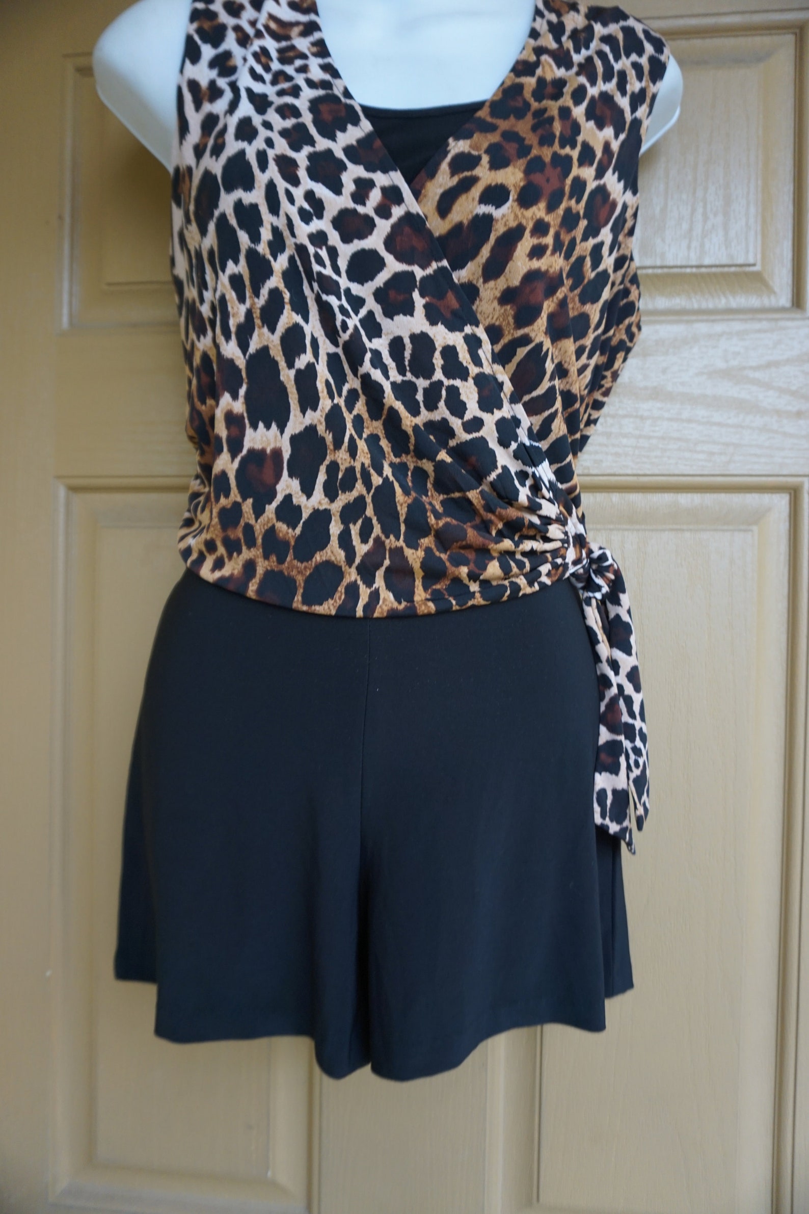 Cache 80s 90s Leopard Cheetah Print Shorts Romper Size Small | Etsy