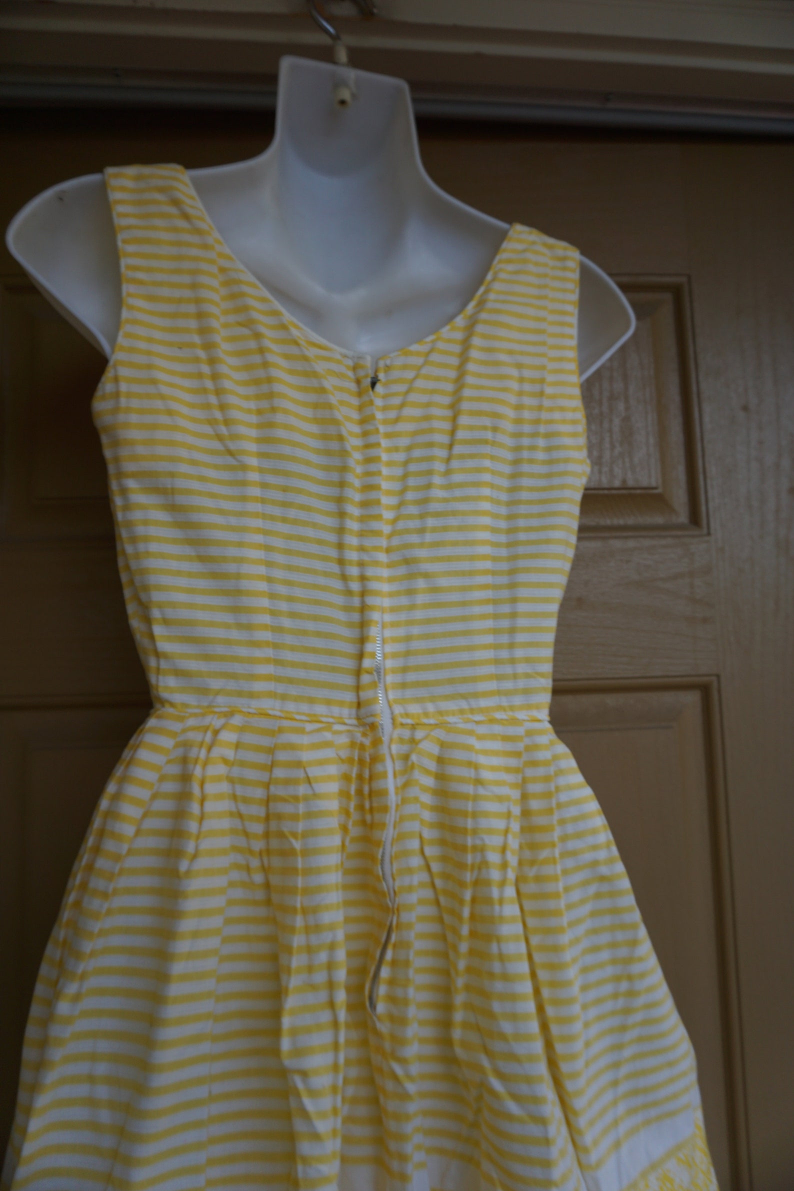 Vintage 1950s Yellow Day Dress Size Small Back Metal Zipper - Etsy