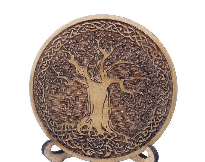 Disc Golf Mini Marker With Celtic Tree Design - Etsy