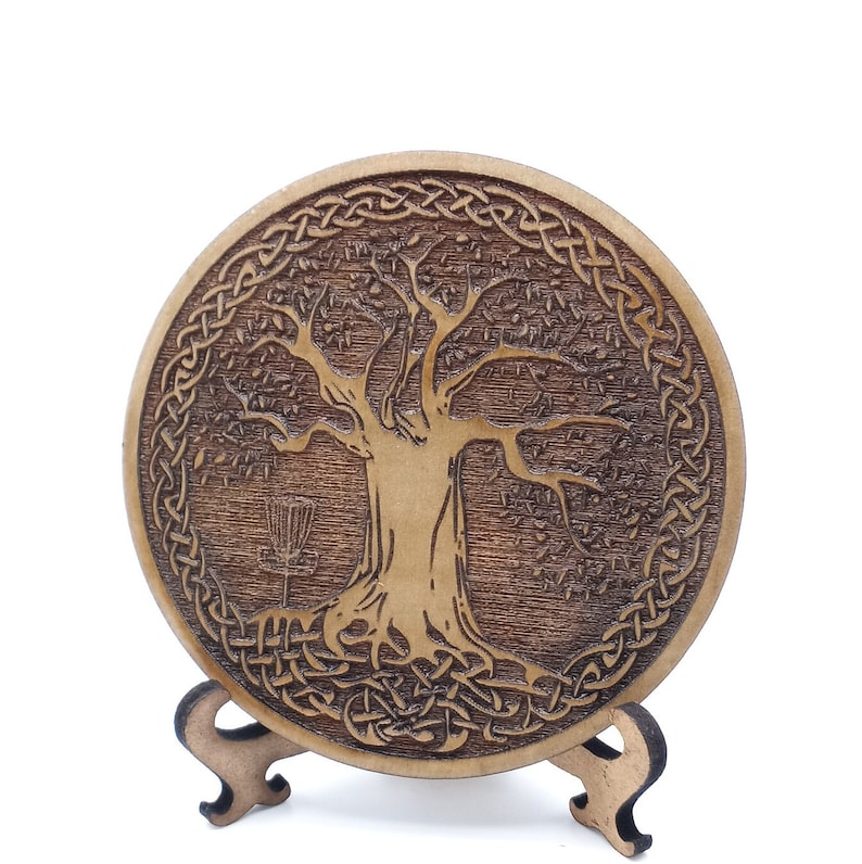 Disc Golf Mini Marker With Celtic Tree Design - Etsy