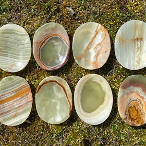 4” Small Onyx Dish - Banded Onyx Crystal Dish - Etsy