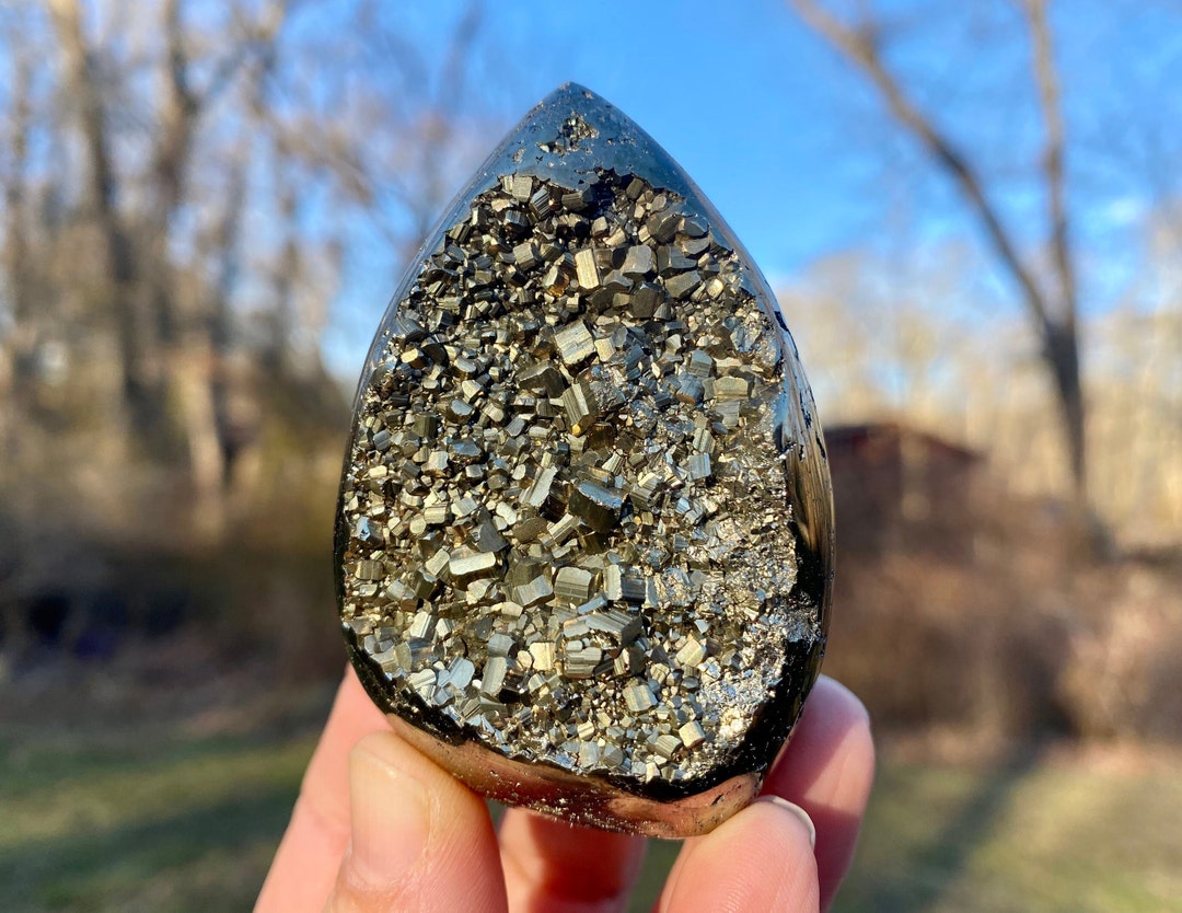 Peruvian Pyrite Tower: Iron Pyrite Crystal Healing Stone - Etsy