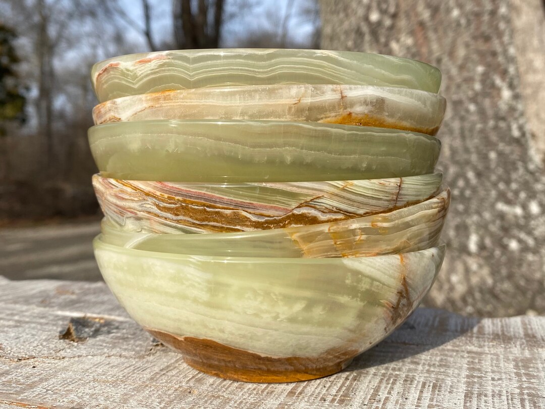 5 Onyx Dish Banded Onyx Crystal Bowl - Etsy