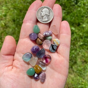 20 Pcs Mixed Mini Tumbled Stones Tiny Mixed Tumbled Crystals - Etsy