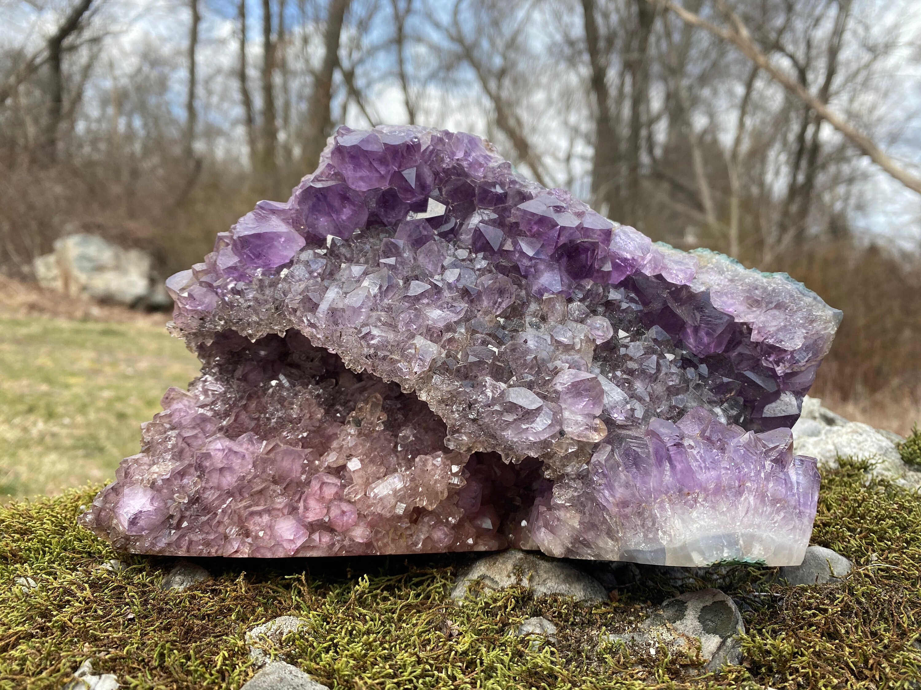 2.5 Kg Amethyst Geode Unique Cave Formation Pink & Purple | Etsy
