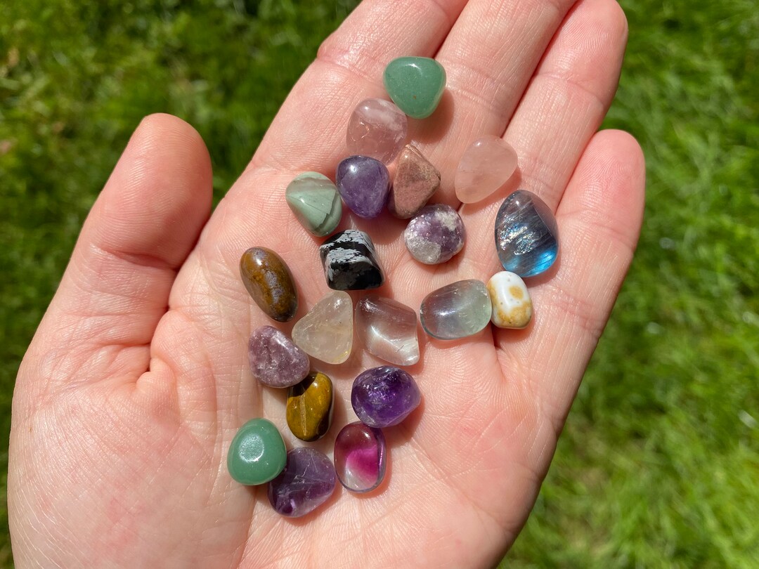 20 Pcs Mixed Mini Tumbled Stones Tiny Mixed Tumbled Crystals - Etsy