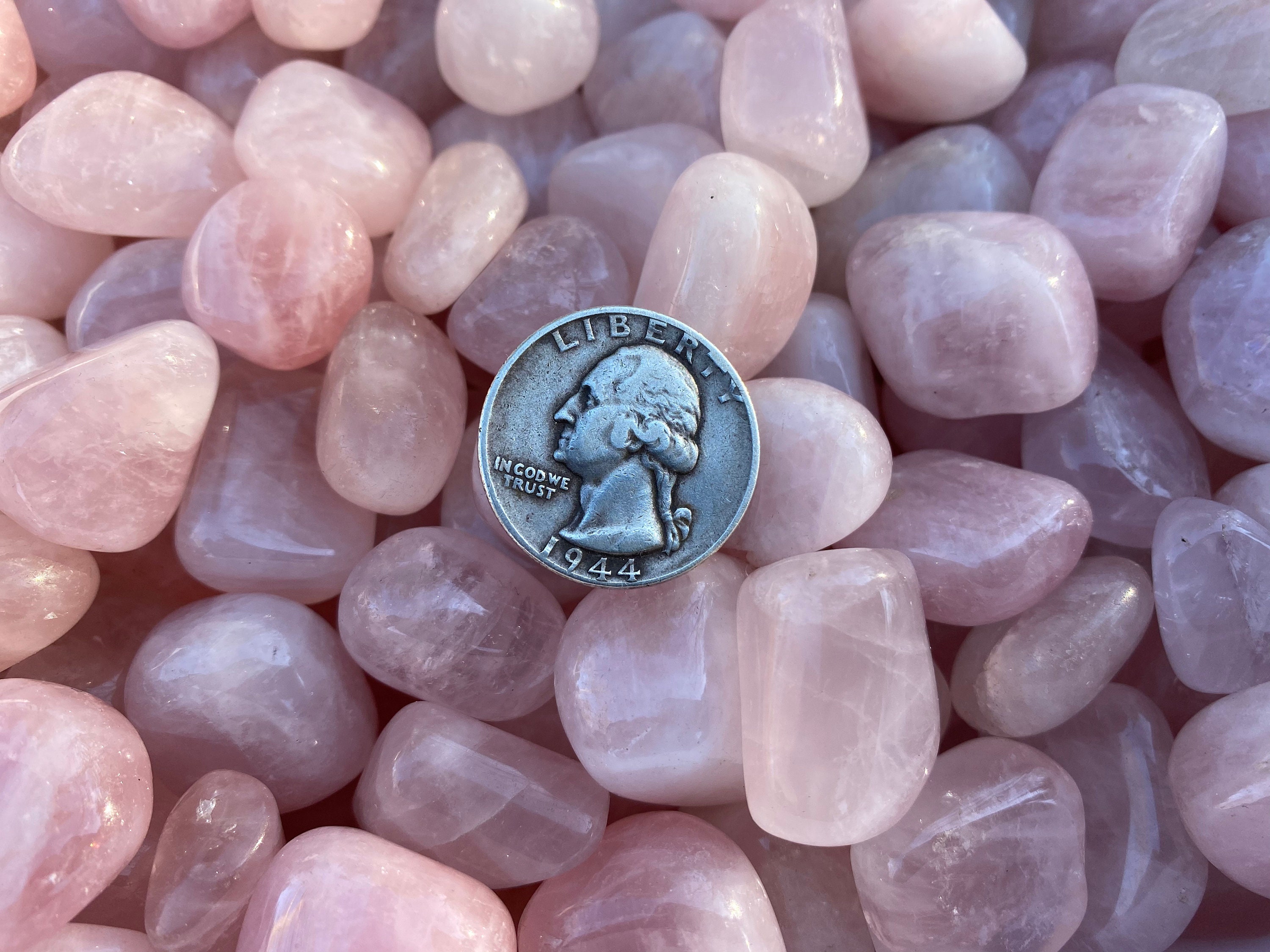 20 Pcs Rose Quartz Tumbled Stones Polished Small Rose Quartz - Etsy