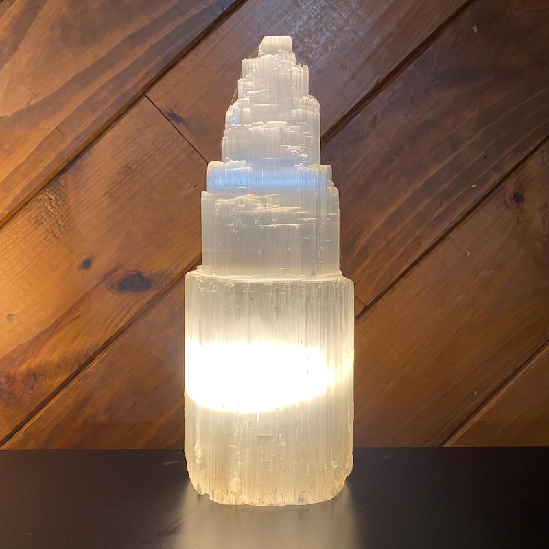 Selenite Lamp - Etsy