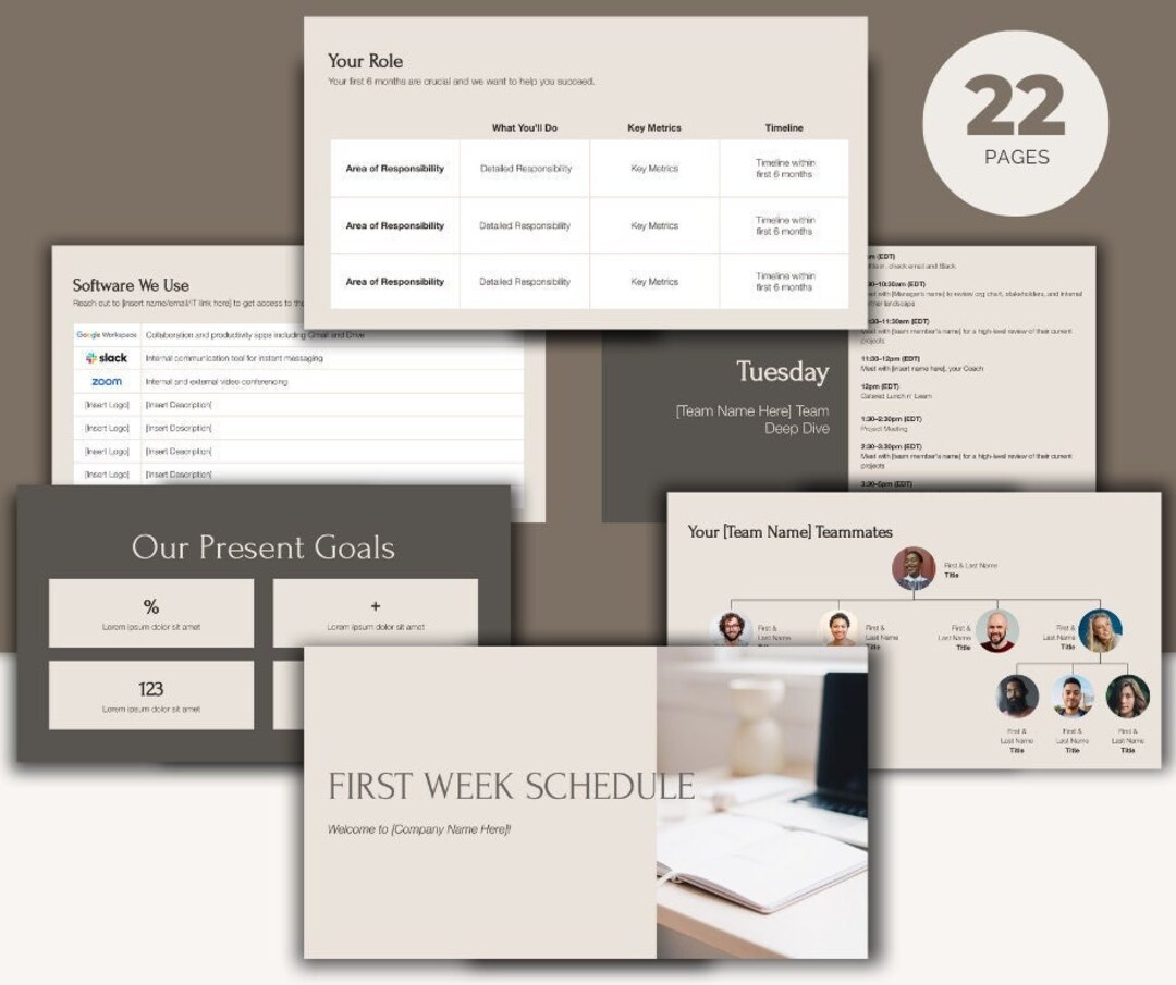 New Hire Onboarding Plan First Week Schedule - Etsy