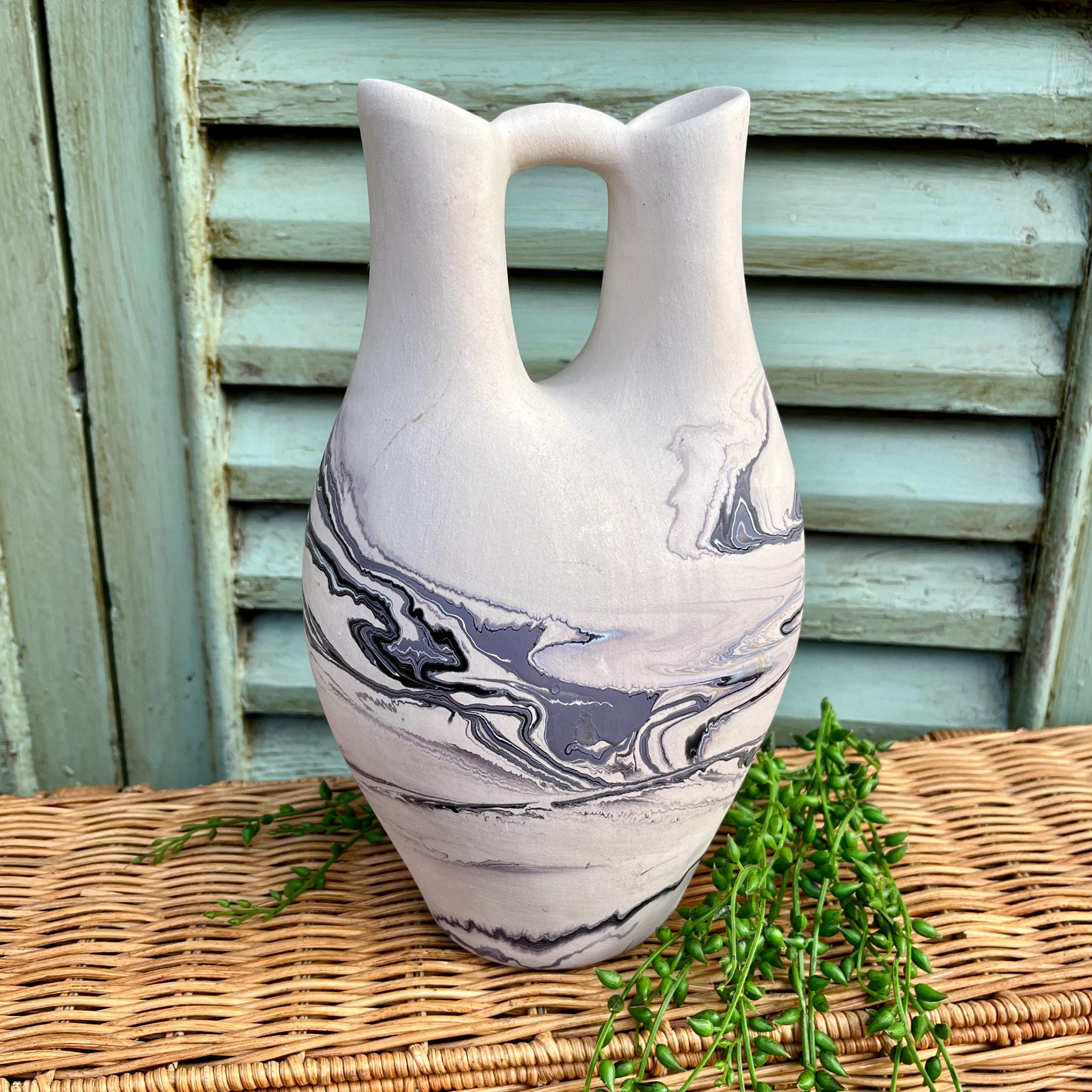 Midcentury Nemadji Pottery Large Wedding Vase Southwestern - Etsy