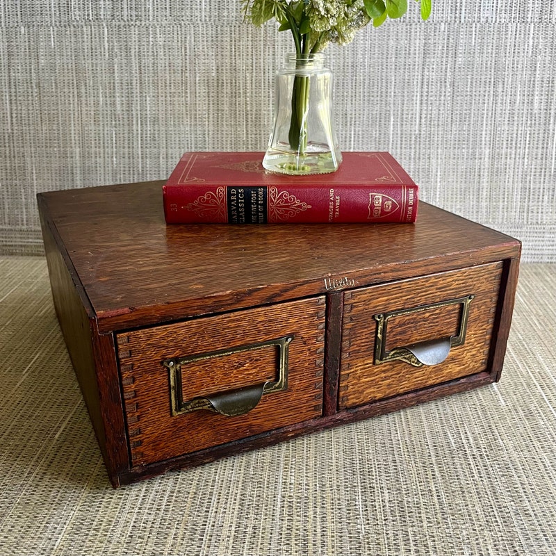 Library Card Catalog - Etsy