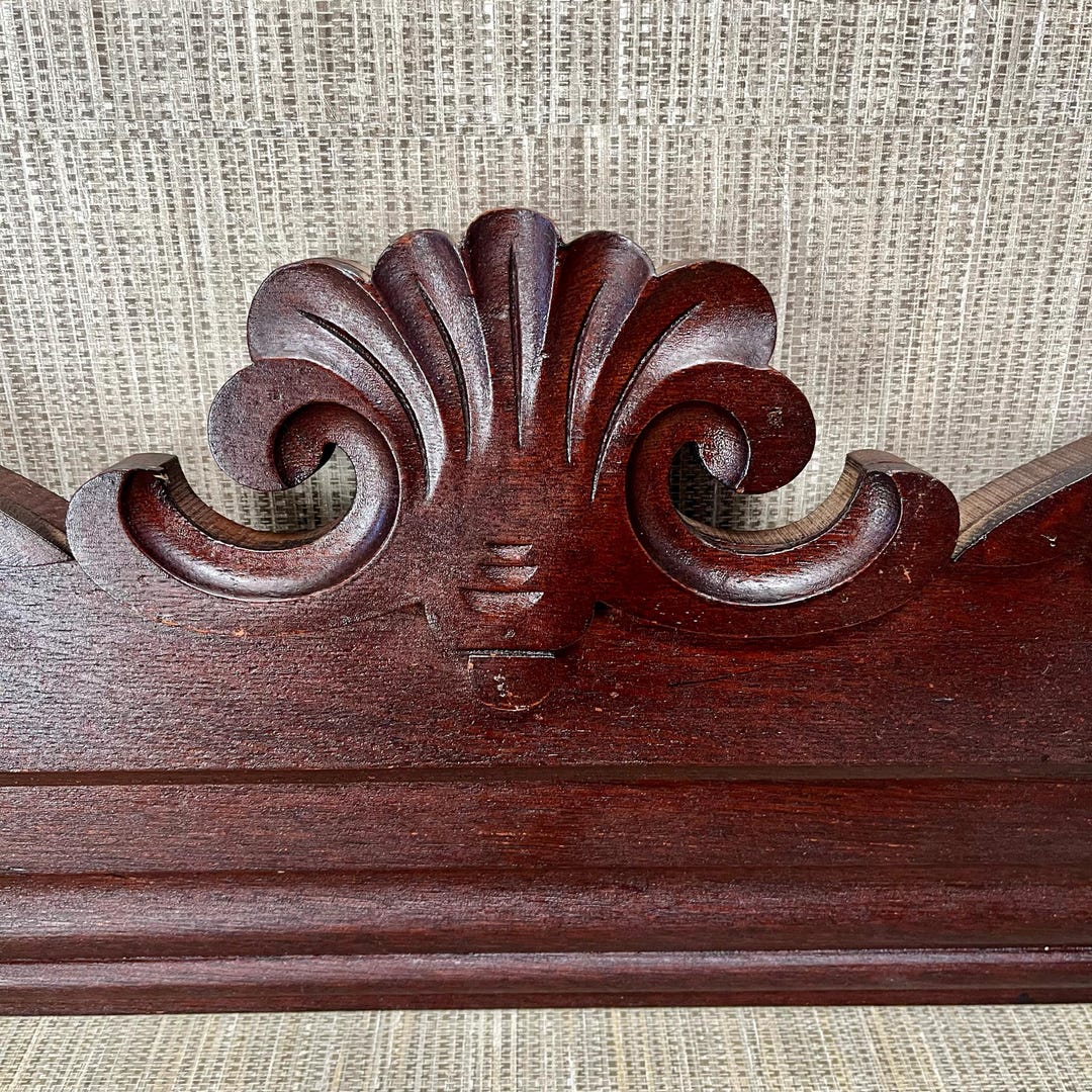 Antique Solid Wood Pediment Eastlake Walnut Wood Architectural Salvage ...