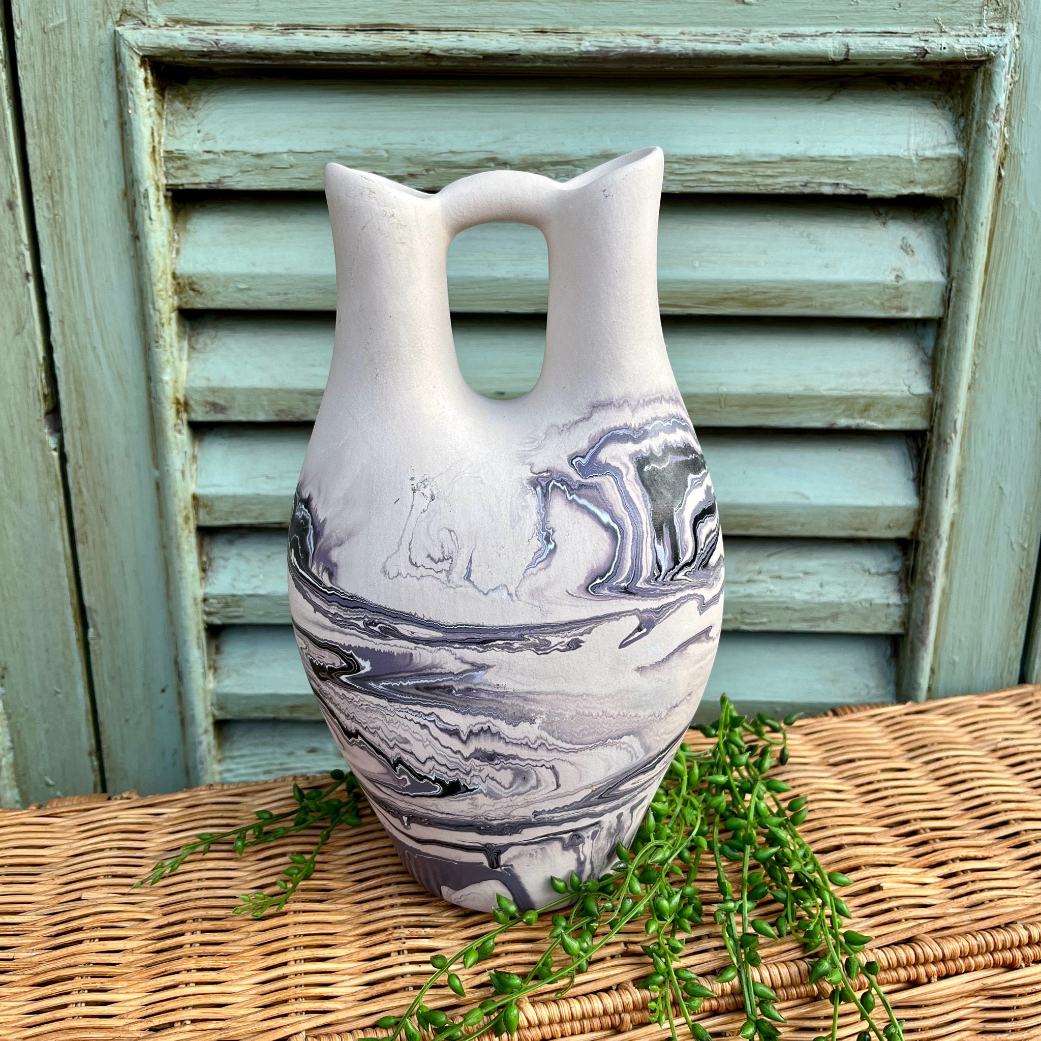 Midcentury Nemadji Pottery Large Wedding Vase Southwestern - Etsy