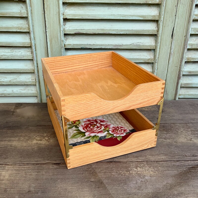 Wood Paper Tray - Etsy