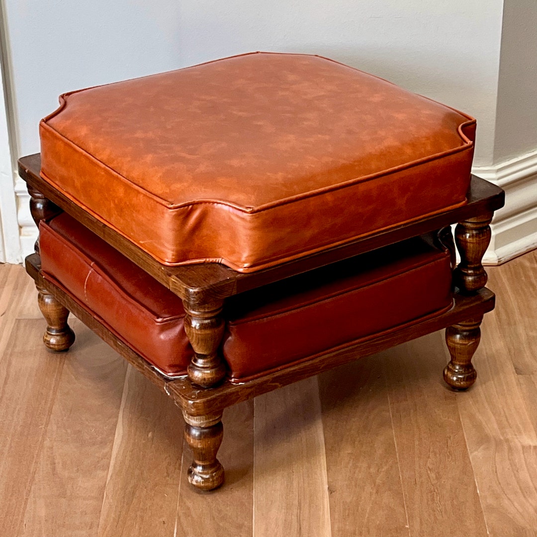 Mid-century Modern Vintage Stacking Ethan Allen Footstool - Etsy