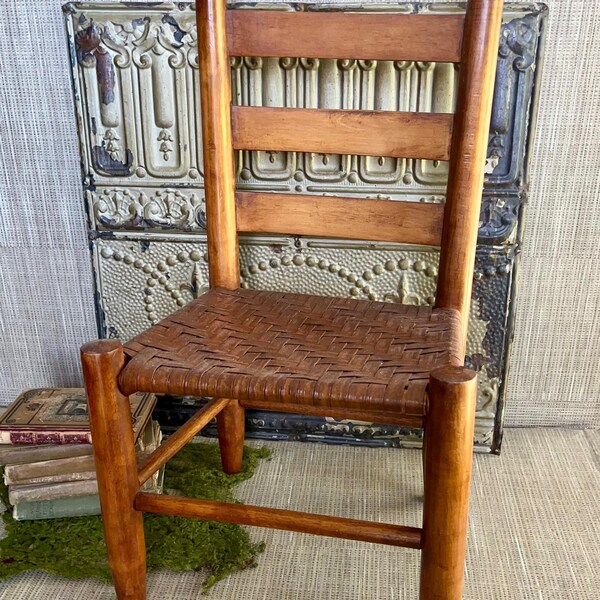Antique Ladder Back Chairs - Etsy