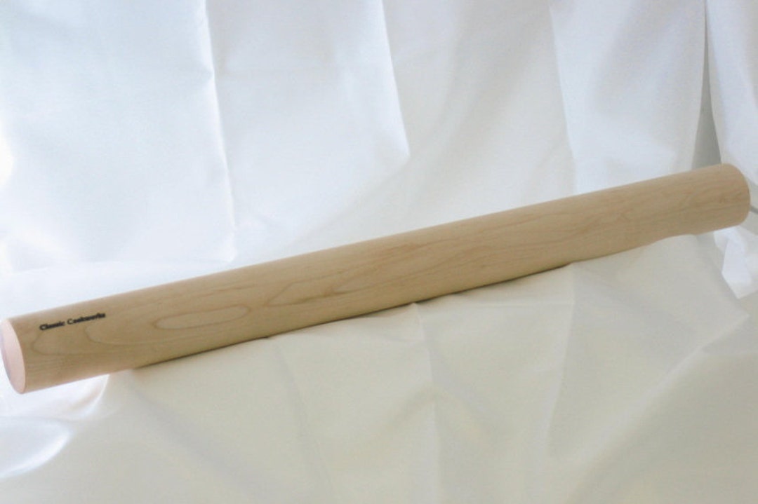 Long Pasta Pin, Rolling Pin 36" Hard Maple, Dough Roller, Professional ...
