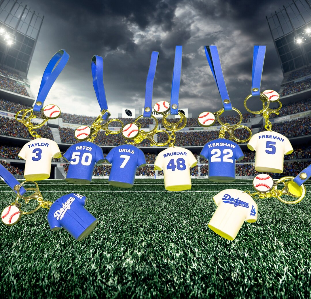 Baseball Keychains. LA Dodgers Inspired. - Etsy