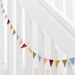 Custom Color Mini Triangle Felt Flag Garland | Nursery, Holiday ...