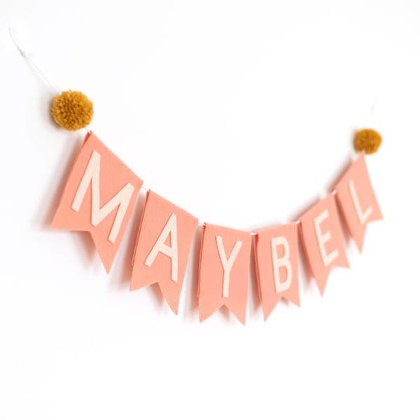 Baby Name Banner - Etsy
