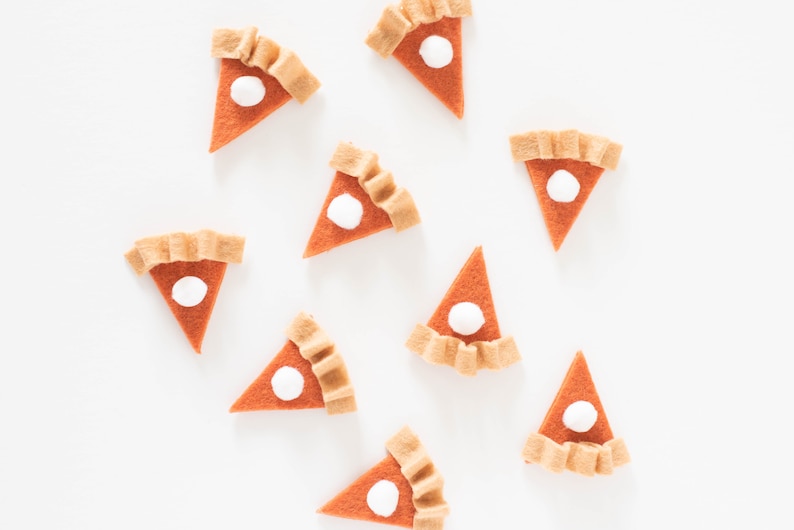 Mini Pumpkin Pie Confetti Thanksgiving Center Piece Decor - Etsy