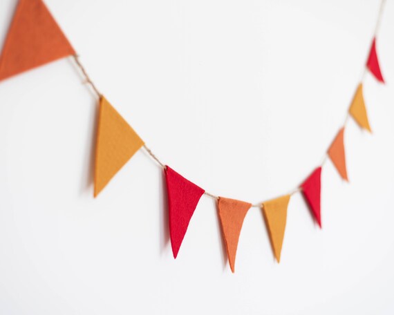 CUSTOM Blank 5ft Felt Triangle Flag Banner for Children and - Etsy