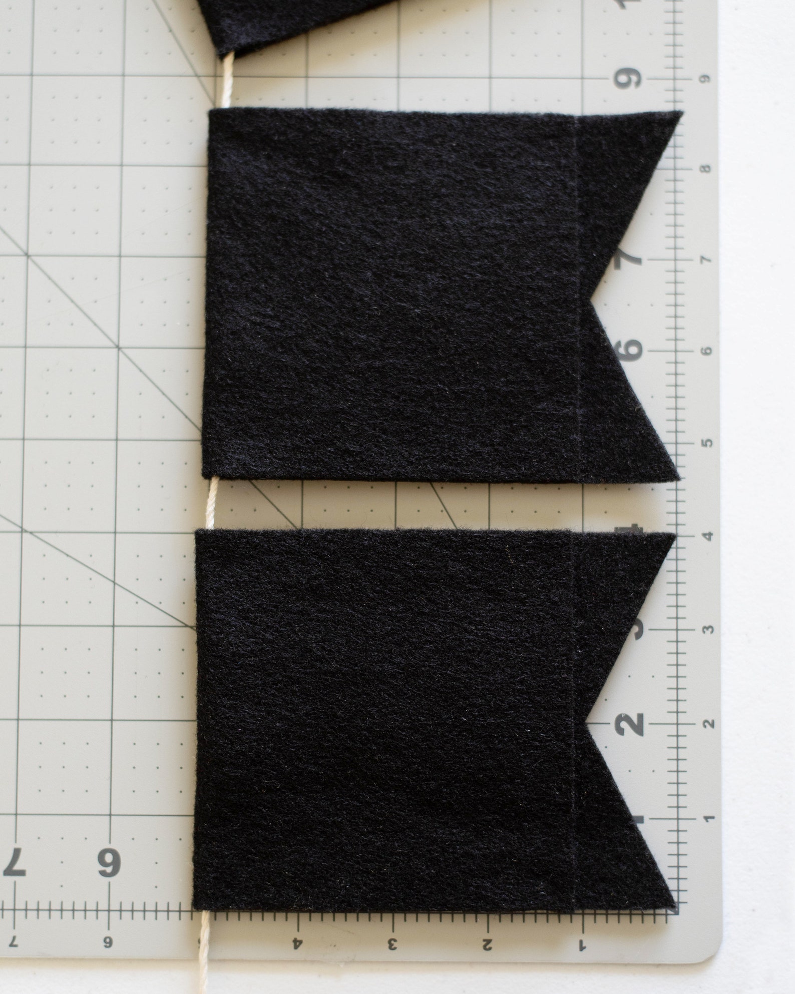 CUSTOM Name Felt Flag Square Pennant Banner With Pom Poms for - Etsy