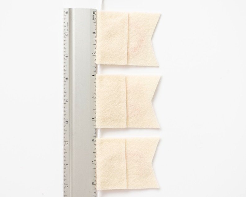 CUSTOM Small Name Felt Flag Square Pennant Banner With Pom - Etsy