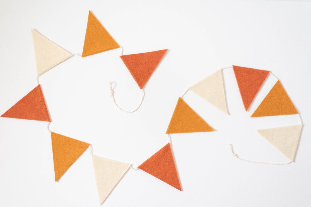 CUSTOM Blank 5ft Felt Triangle Flag Banner for Children and Baby ...