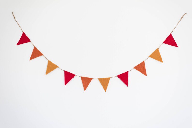 CUSTOM Blank 5ft Felt Triangle Flag Banner for Children and - Etsy