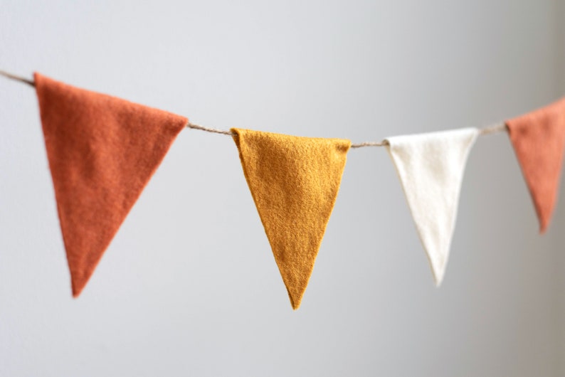 CUSTOM Blank 5ft Felt Triangle Flag Banner for Children and - Etsy