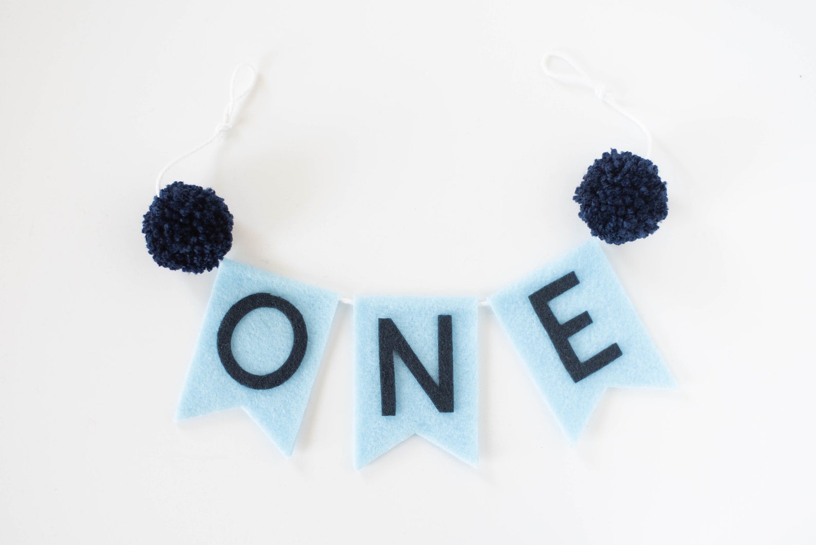 CUSTOM Small Name Felt Flag Square Pennant Banner With Pom - Etsy