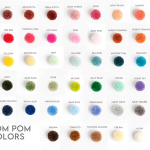 LARGE CUSTOM Name Felt Flag Banner With Extra Pom Poms for Children and ...