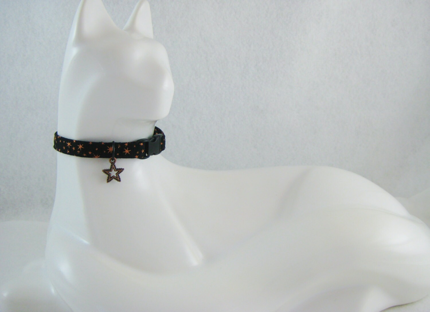 Cat Collar Copper Metallic Stars or Gold Snowflakes With a | Etsy