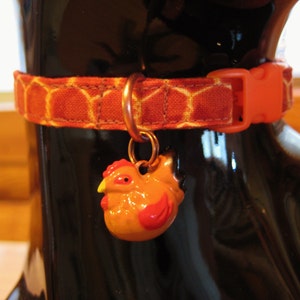 Cat Collar Brown Chicken Wire With Brown Chicken Bell - Etsy