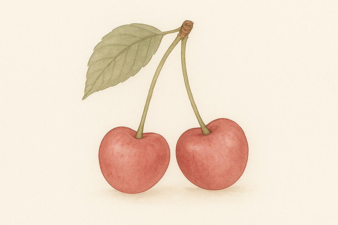Digital Download Cherry Print – Watercolor Summer Wall Art - Etsy