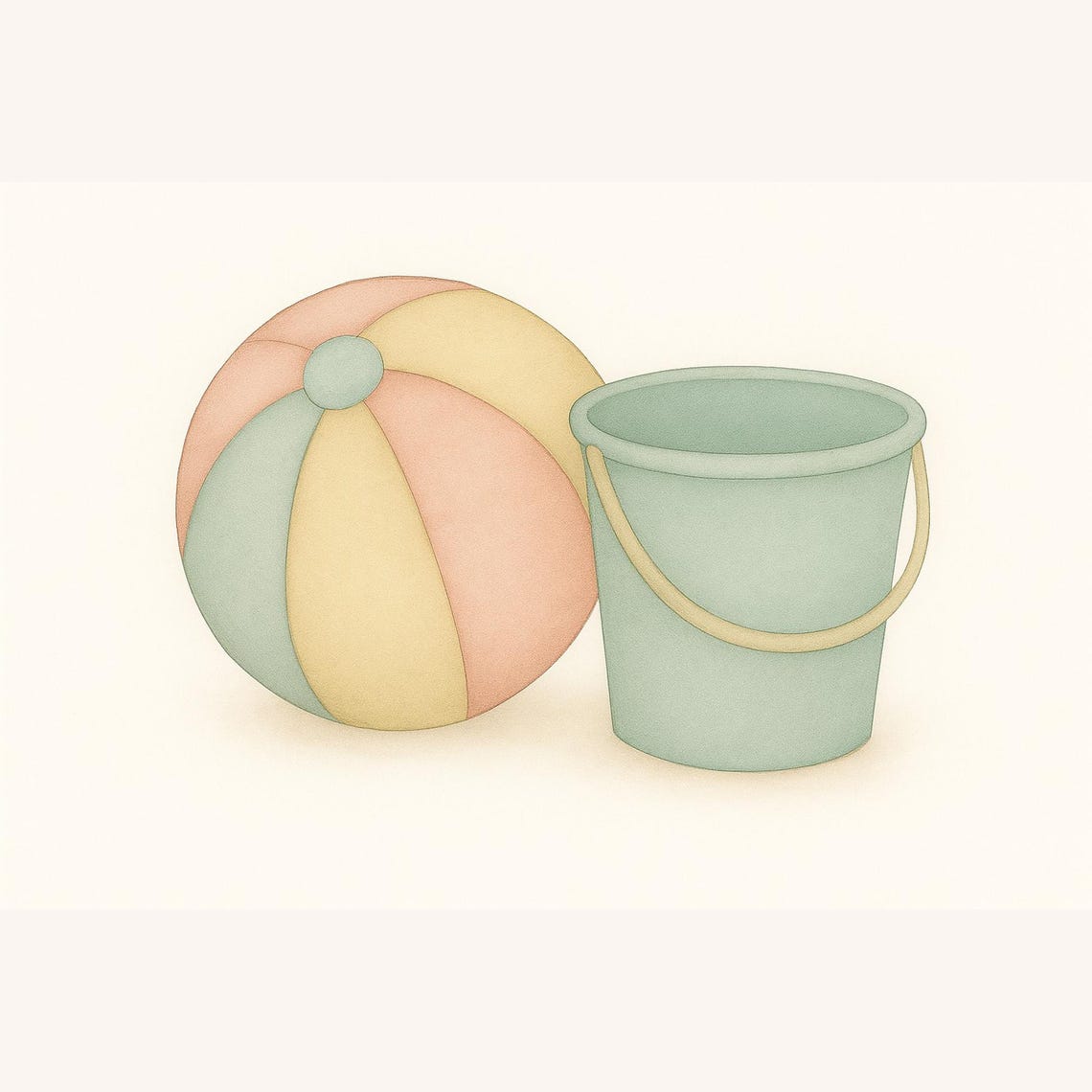 Digital Download | Watercolor Beach Ball Art | Summer Nursery Printable ...