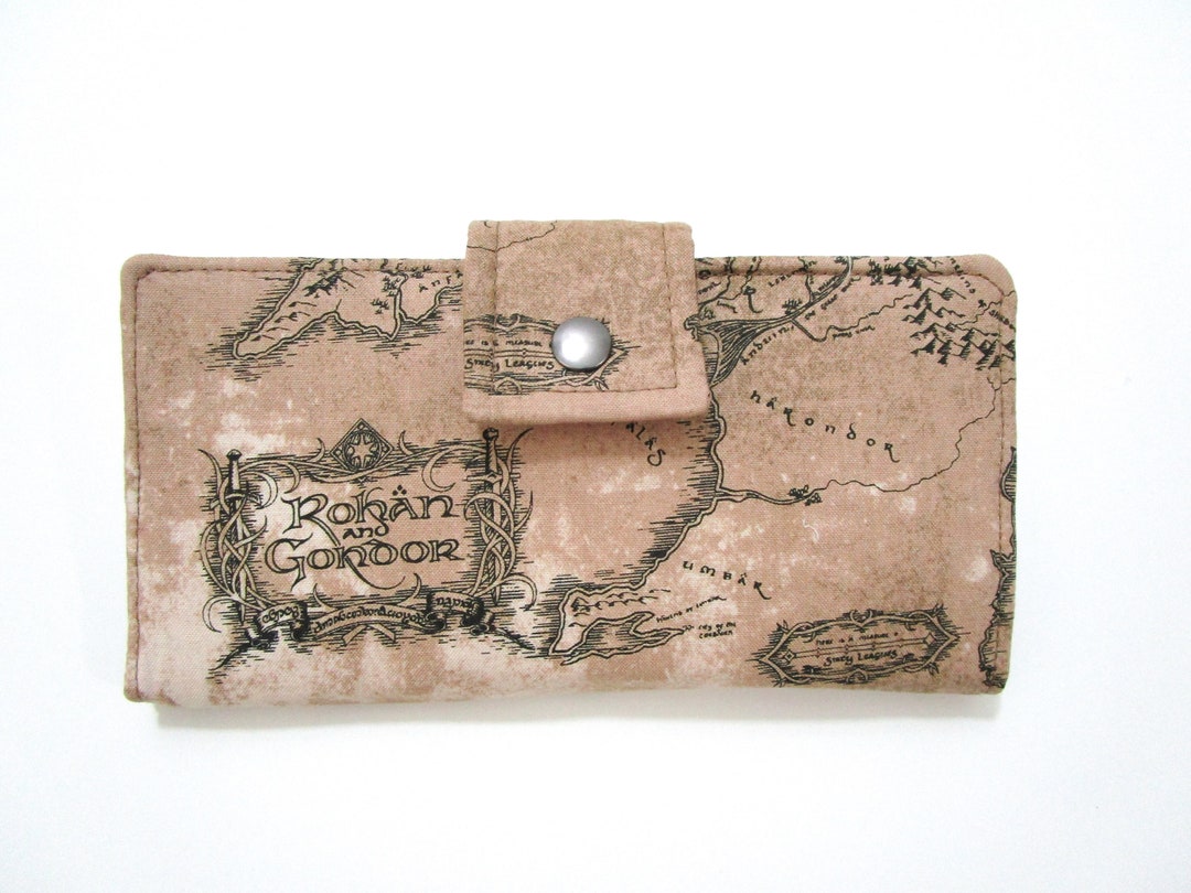 Womens Wallet, Map Wallet, Geek Clutch Wallet, Fabric Wallet, Vegan ...