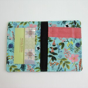 Small Wallet, Pocket Wallet, Blue Floral Wallet, Vegan Wallet ...