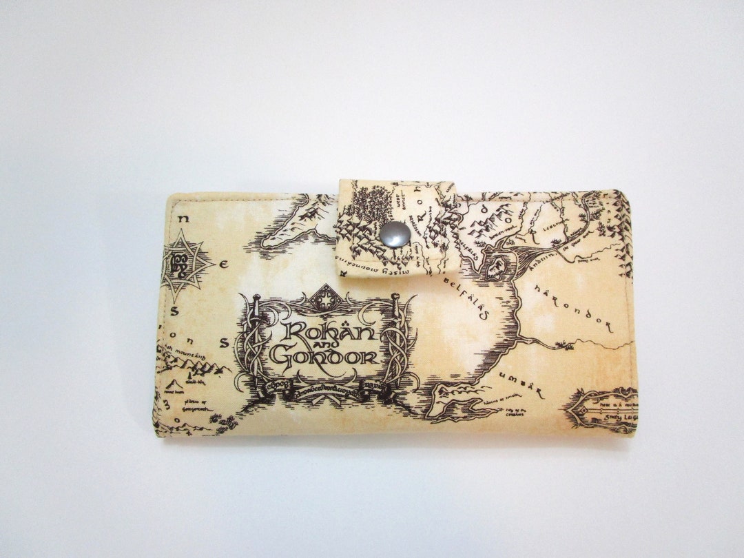 Womens Wallet, Map Wallet, Geek Clutch Wallet, Fabric Wallet, Vegan ...