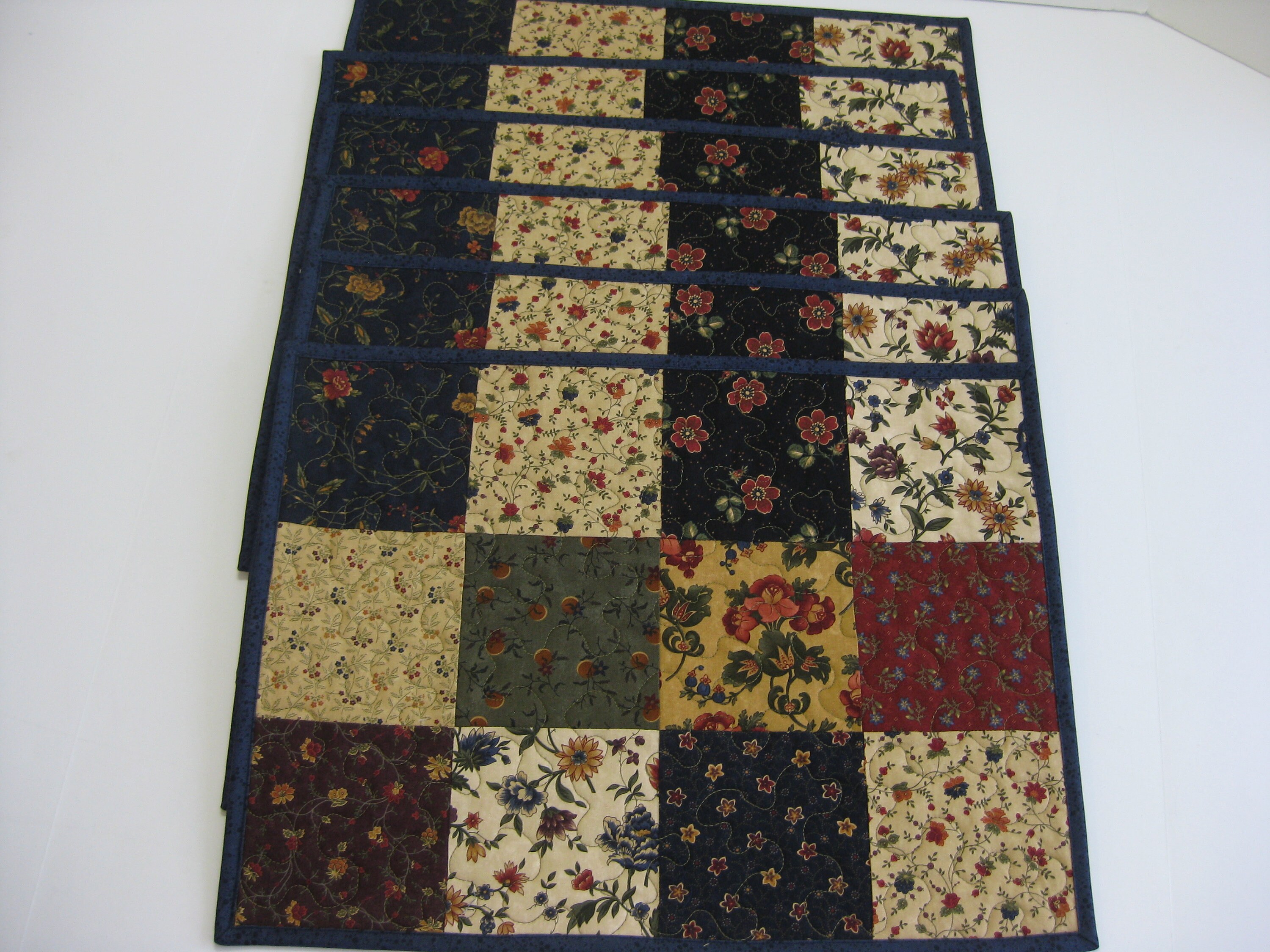 Quilted Placemats Patchwork Placemats Country Placemats. | Etsy